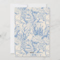 Blue toile ocean themed Bridal Shower Invitation | Zazzle