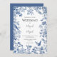 Blue Toile Vintage Wedding Invitation | Zazzle