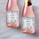 Blue Toile Vintage Wedding Wine Label | Zazzle