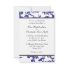 Blue Toile Wedding Invitation | Zazzle
