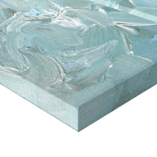 Blue Tone Abstract Painting Canvas Print | Zazzle