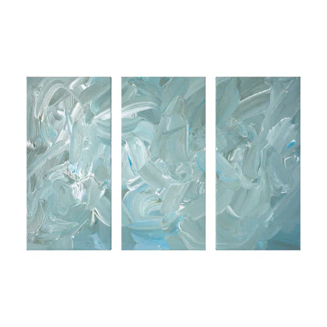 Blue Tone Abstract Painting Canvas Print | Zazzle