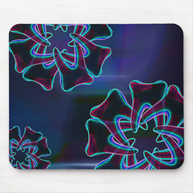 Blue Tooth Flower Design Dentist Mousepad | Zazzle