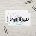 Blue Topography Pattern Business Card | Zazzle
