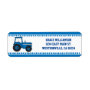 Blue Tractor Return Address Labels | Zazzle