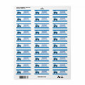 Blue Tractor Return Address Labels | Zazzle