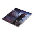 Blue Train Ceramic Tile | Zazzle