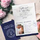 Blue Travel Passport Destination Wedding Invitation | Zazzle