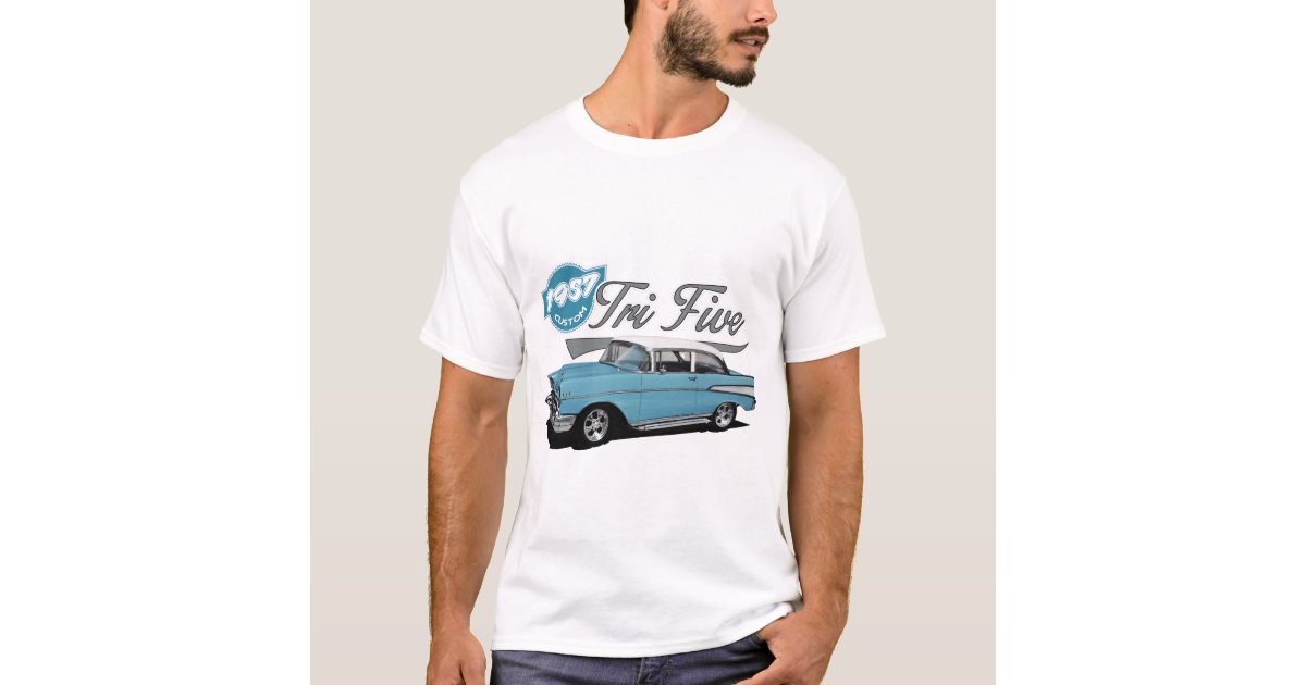 Blue Tri Five T-Shirt | Zazzle