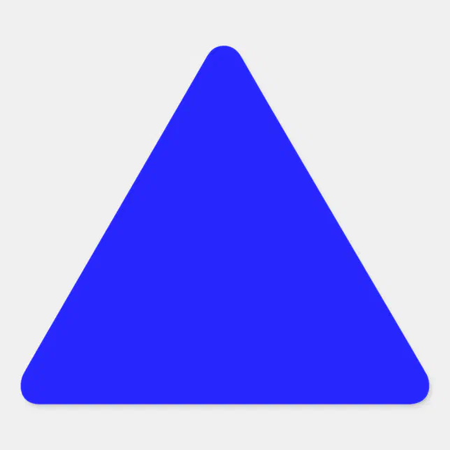 Blue Triangle Sticker | Zazzle