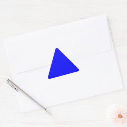 Blue Triangle Sticker | Zazzle
