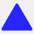 Blue Triangle Sticker | Zazzle