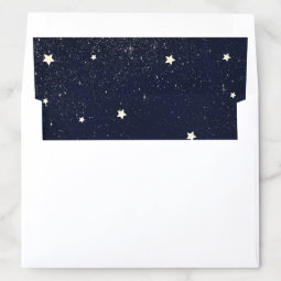Blue Twinkle Little Star Celestial Starry Sky Envelope Liner | Zazzle