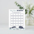 Blue Under the Sea Ocean Theme Baby Shower Bingo I | Zazzle