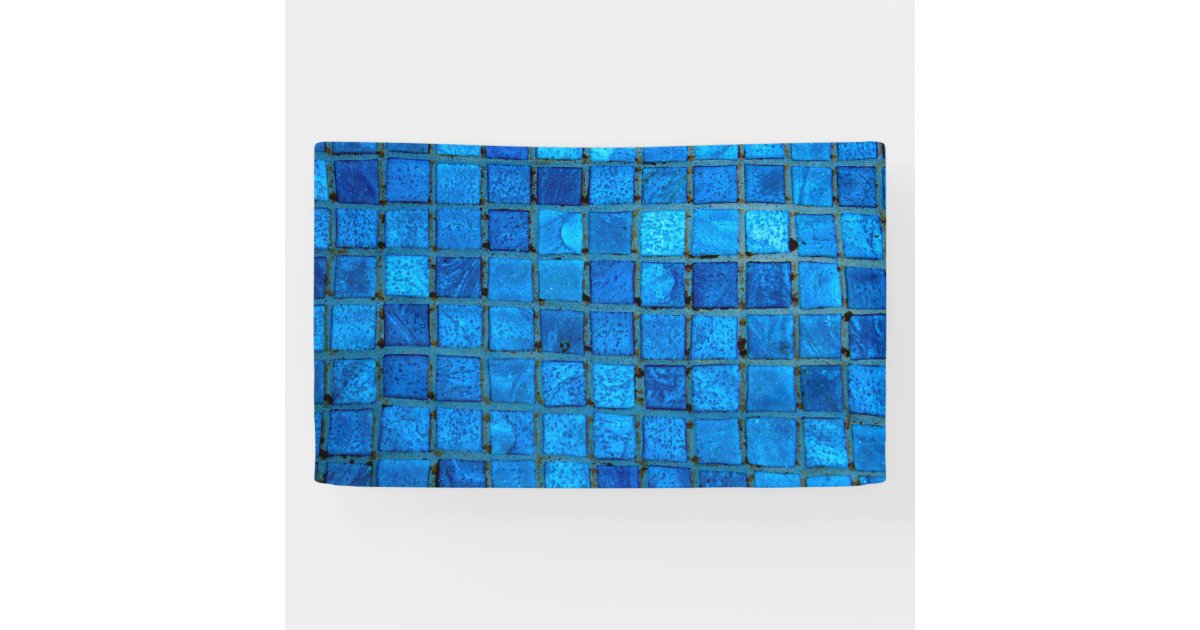 Blue Underwater Tiles Banner | Zazzle