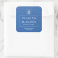 Blue Vanilla Blueberry Custom Candle Label Sticker | Zazzle
