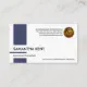 Blue Vertical Column Stripe Recruitment Consultant Business Card | Zazzle