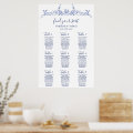 Blue Victorian Wedding Seating Chart | Zazzle