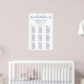 Blue Victorian Wedding Seating Chart | Zazzle