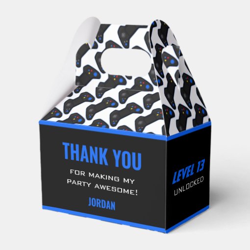 Blue Video Game Controller Favor Box | Zazzle