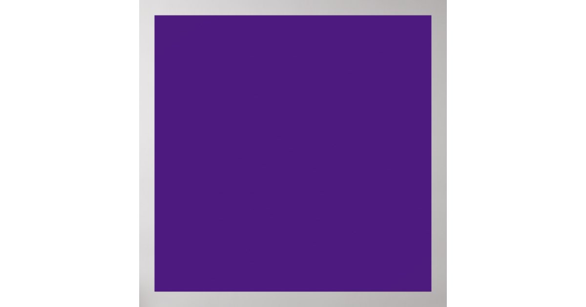 Blue-violet (color wheel) (solid color) poster | Zazzle
