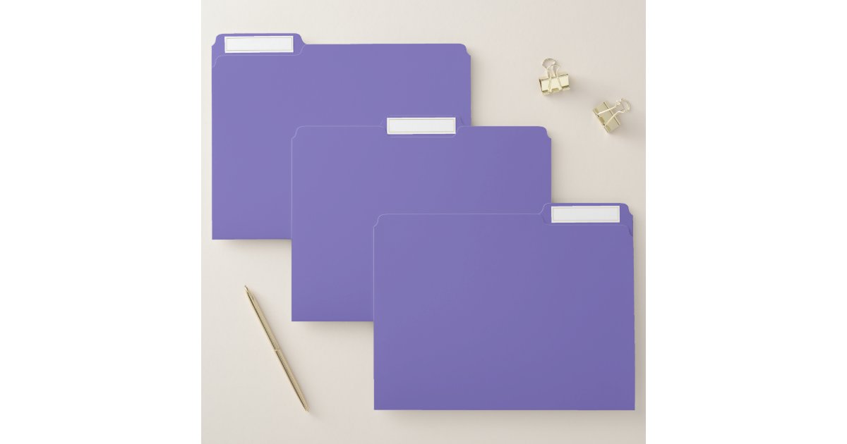 Blue-violet (Crayola)(solid color) File Folder | Zazzle