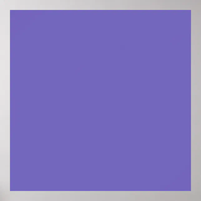 Blue-violet (Crayola) (solid color) Poster | Zazzle