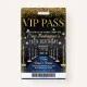 Blue VIP Pass Hollywood Red Carpet Birthday Badge | Zazzle