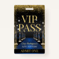 Blue VIP Pass Hollywood Red Carpet Birthday Badge | Zazzle