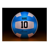 Blue Volleyball Poster | Zazzle