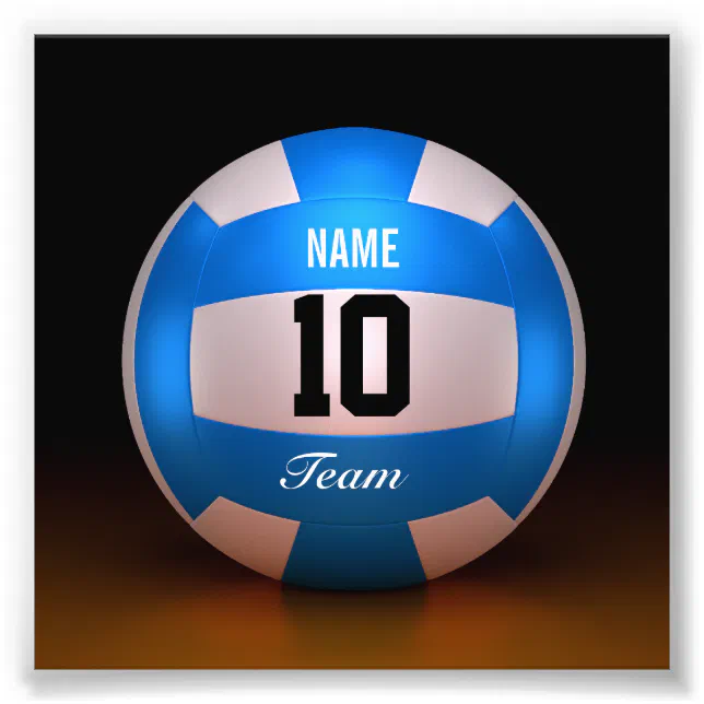 Blue Volleyball Team Photo Print | Zazzle