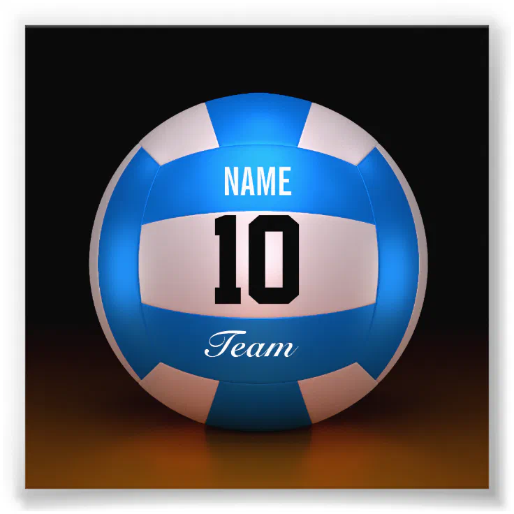 Blue Volleyball Team Photo Print | Zazzle