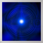 Blue Vortex Poster | Zazzle