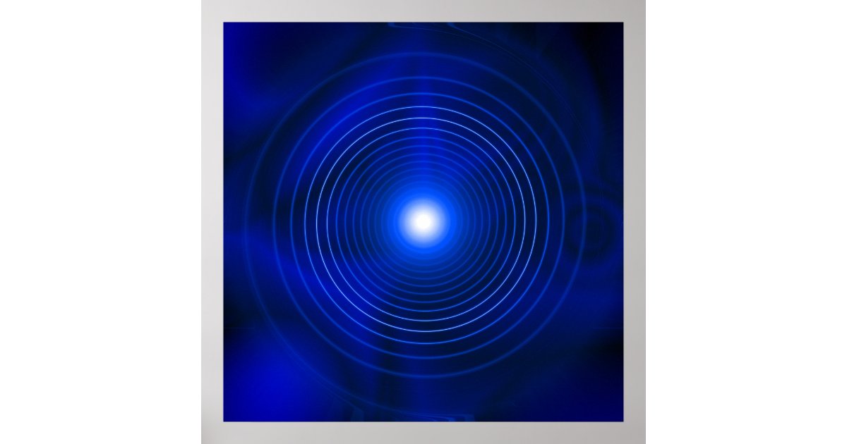Blue Vortex Poster | Zazzle