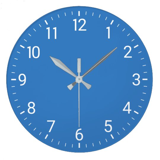 Blue Wall Clock | Zazzle.com