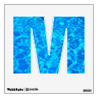 Blue Swimming Pool Pattern Dolphin Wall Sticker | Zazzle.com