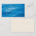 Blue Water Background - Customized Template Business Card | Zazzle