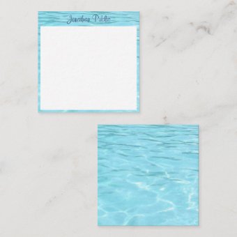 Blue Water Calligraphy Script Name Aqua Template | Zazzle