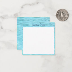 Blue Water Calligraphy Script Name Aqua Template | Zazzle