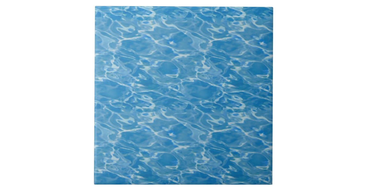 Blue water ceramic tile | Zazzle