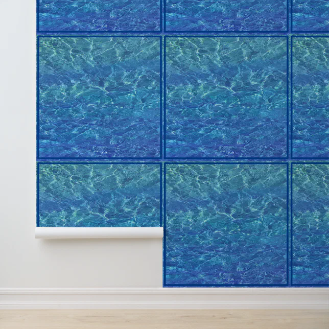Blue Water Patterns Beach Ocean Sea Nautical Cool Wallpaper | Zazzle