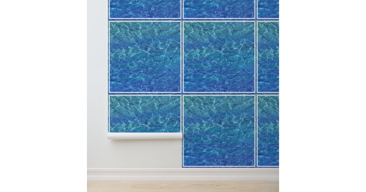 Blue Water Patterns Beach Ocean Sea White Cool Wallpaper | Zazzle