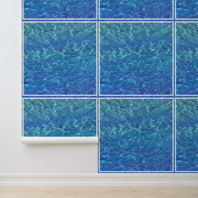 Blue Water Patterns Beach Ocean Sea White Cool Wallpaper | Zazzle
