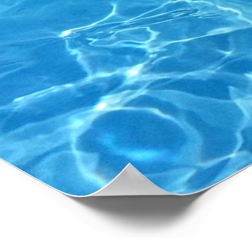 Blue Water Texture Poster | Zazzle