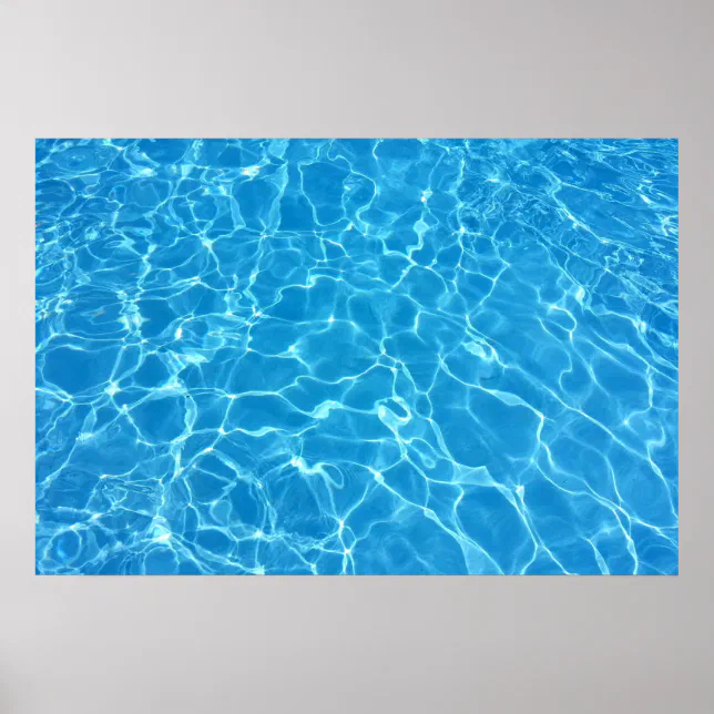Blue Water Texture Poster | Zazzle