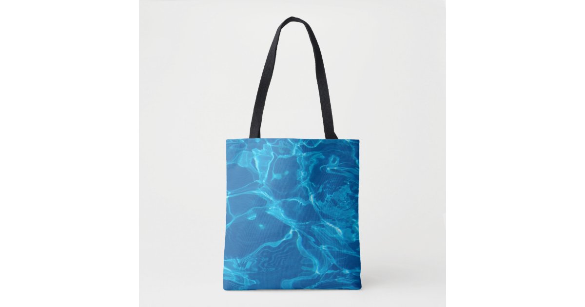 Blue water tote bag | Zazzle