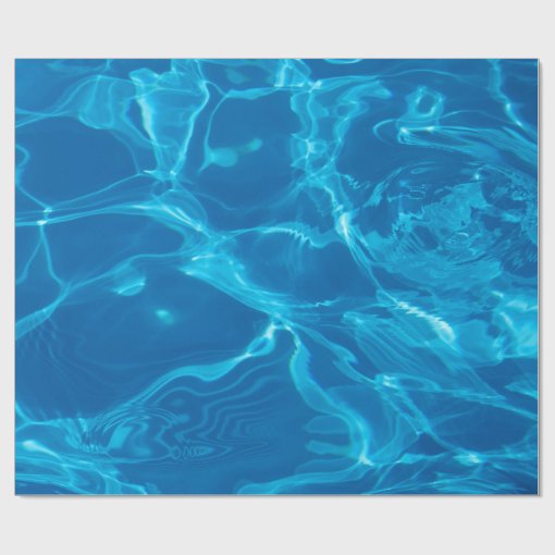 Blue water wrapping paper | Zazzle