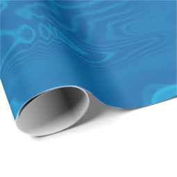 Blue water wrapping paper | Zazzle