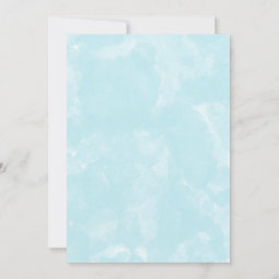 Blue Watercolor Baby Shower Invitation | Zazzle