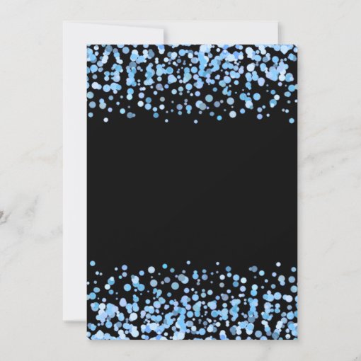 Blue Watercolor Confetti Dots Wedding Invitations | Zazzle